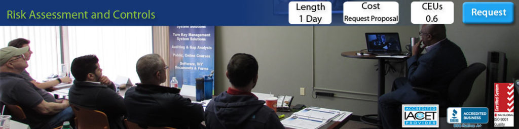 ISO 9001Group | Risk Assessment and Controls Training Course